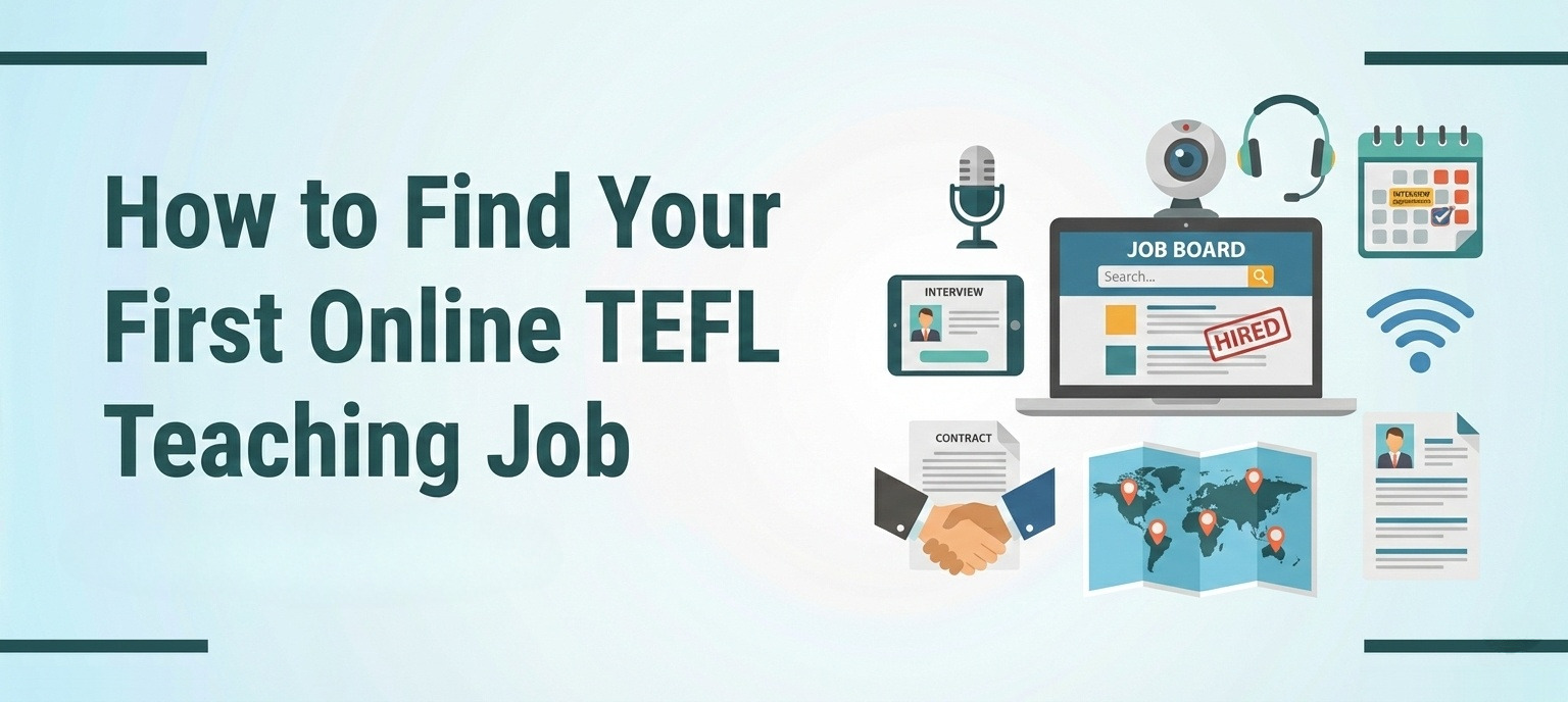Find Your First Online TEFL Job | 4 TEFL