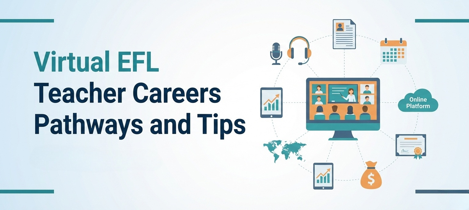 Virtual EFL Teaching Careers: Pathways & Tips | 4 TEFL